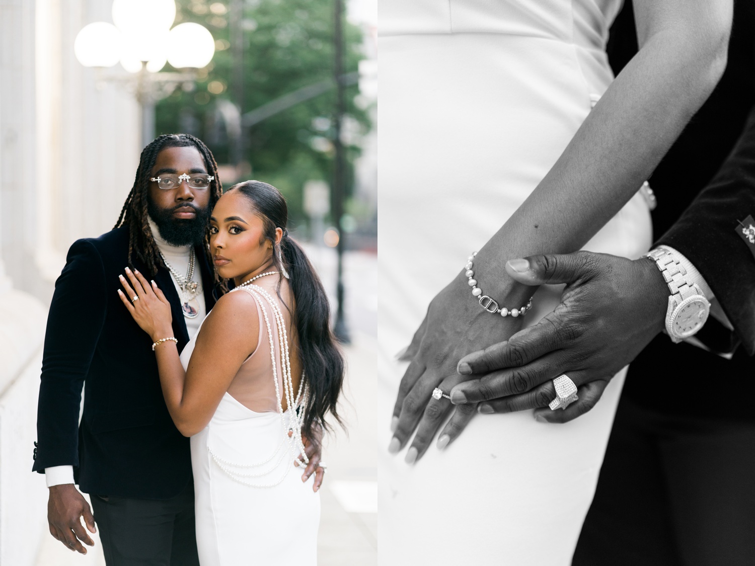 Downtown Raleigh Engagement - Atiya & Monel