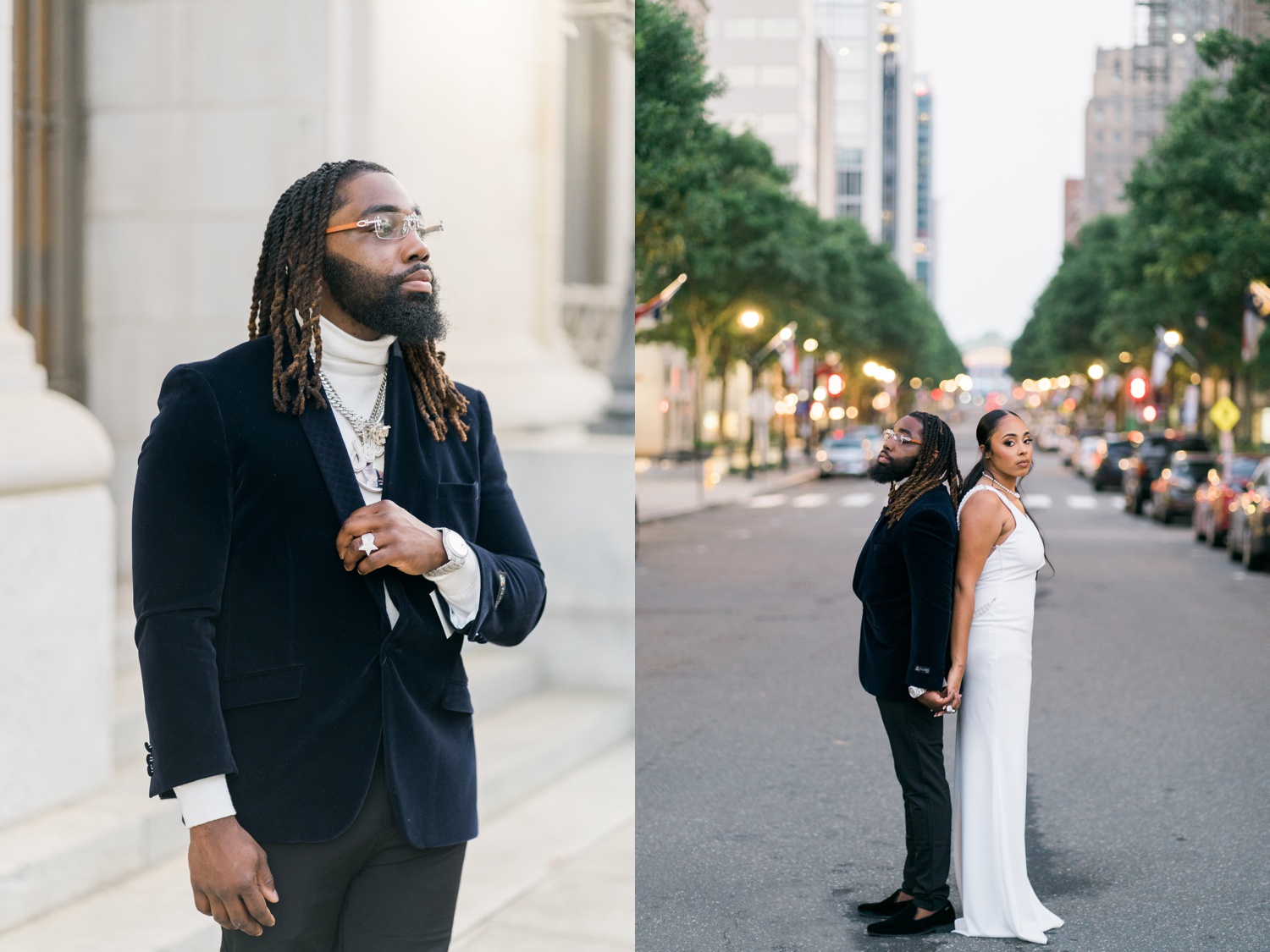 Downtown Raleigh Engagement - Atiya & Monel