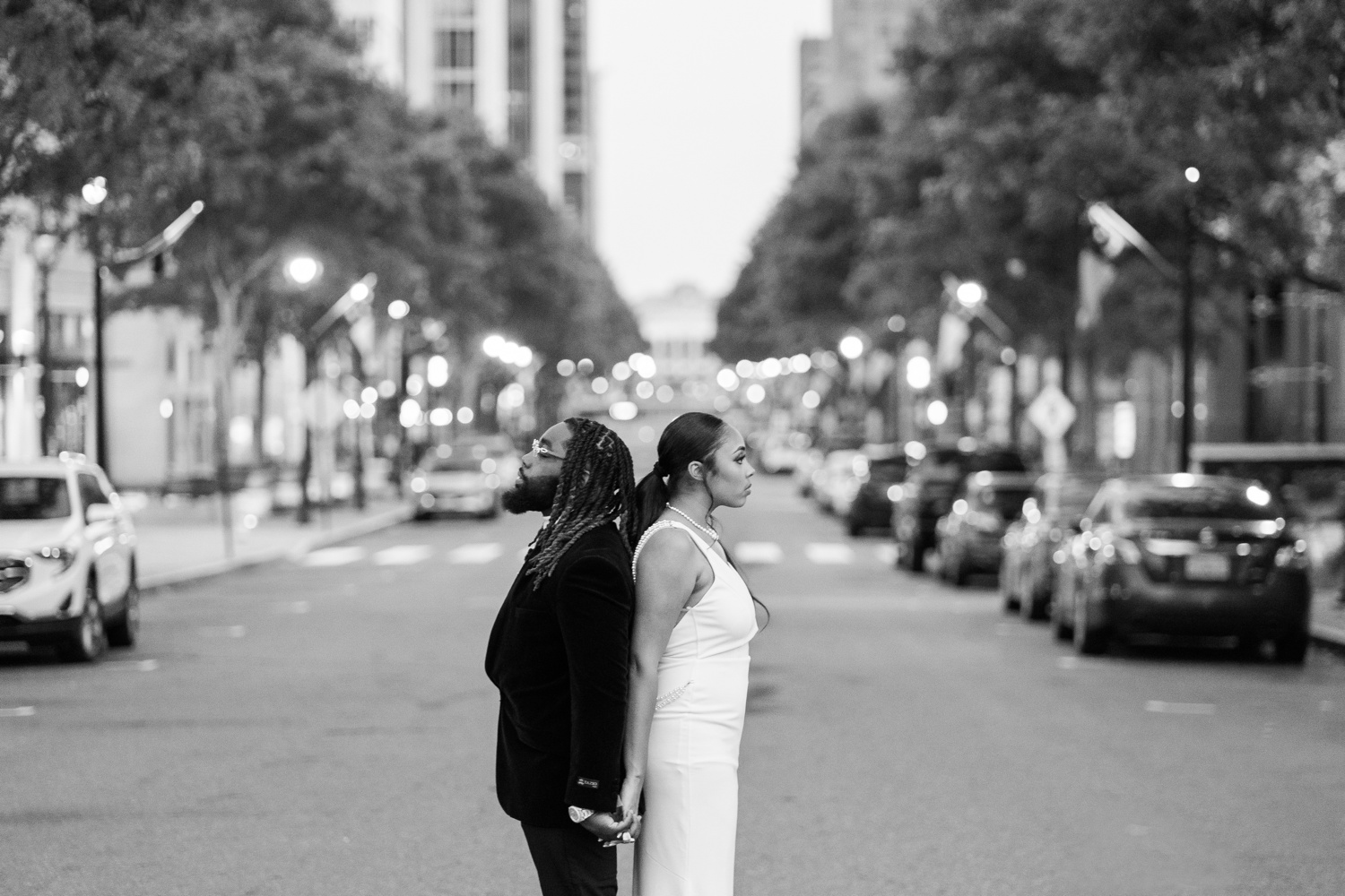 Downtown Raleigh Engagement - Atiya & Monel