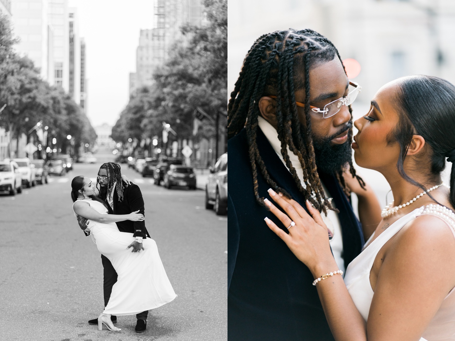 Downtown Raleigh Engagement - Atiya & Monel